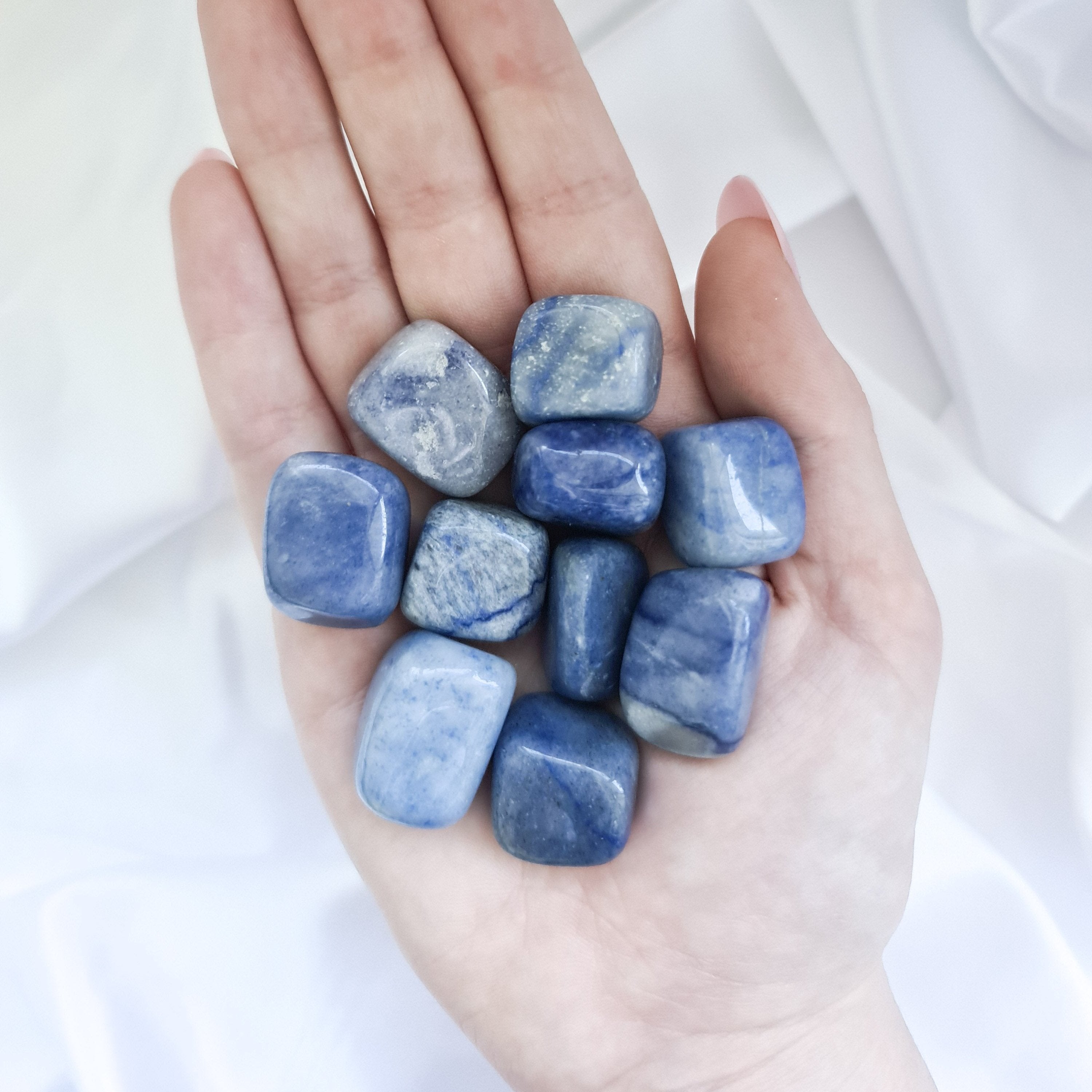 Blue Aventurine Tumbled Stones | Celestial Crystals