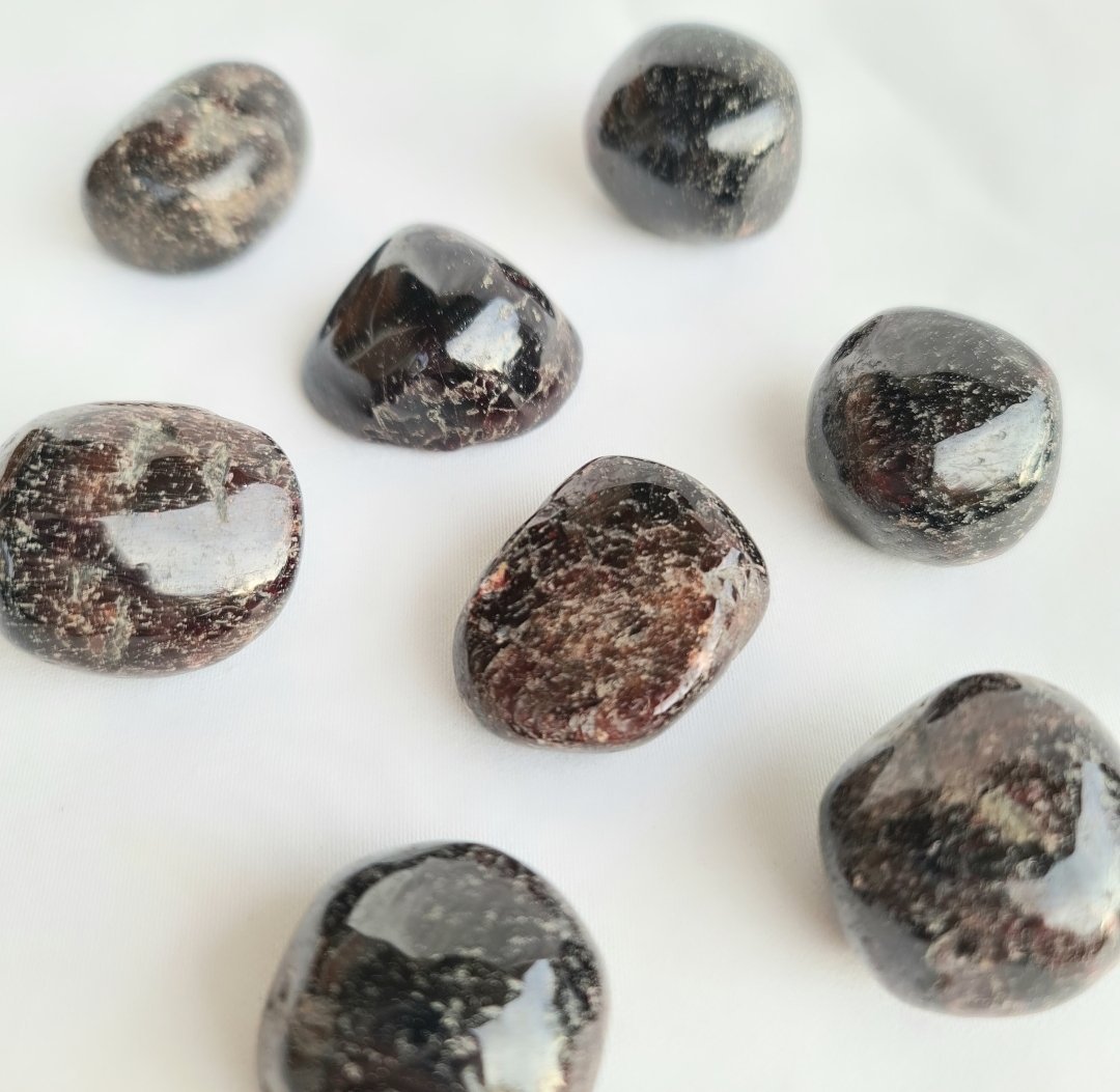 Garnet Tumbled Stones | Celestial Crystals