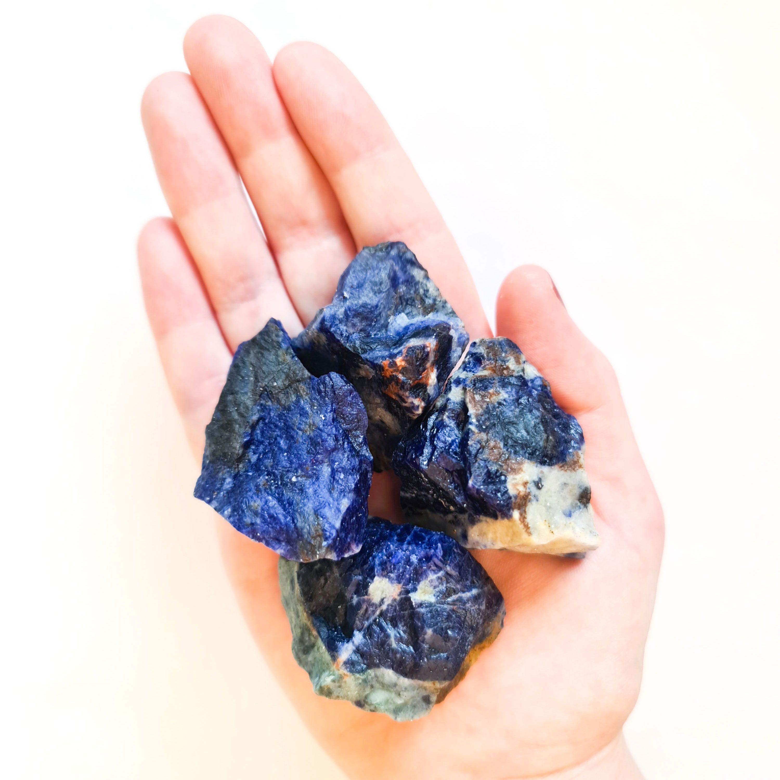 Natural Raw Sodalite Roughs - Celestial Crystals